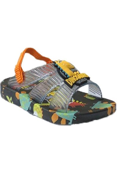 Gezer 13291 Siyah Dinazor Çocuk Kaydırmaz Havuz/deniz Sandalet