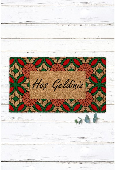 Paspas Yap Desenli Dikdörtgen Çerçeveli Hoş Geldiniz Kapı Paspası Paspas Yap Desenli Dikdörtgen Çerçeveli Hoş Geldiniz Kapı Paspası