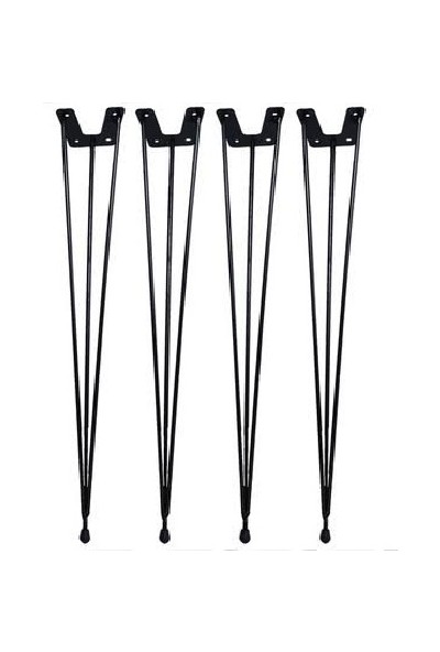 Metal Tel Ayak Firkete Kütük Sehpa Ayağı 9'lu 46, 50, 54 cm (6 mm Siyah) Metal Tel Ayak Firkete Kütük Sehpa Ayağı 9'lu 46, 50, 54 cm (6 mm Siyah)