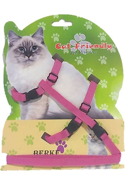 ANS Kedi Göğüs Bel Tasması Dokuma 22/36 cm Mor
