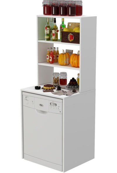 Bayz Raflı Bulaşık Makinası Dolabı Mutfak Düzenleyici Bayz Raflı Bulaşık Makinası Dolabı Mutfak Düzenleyici