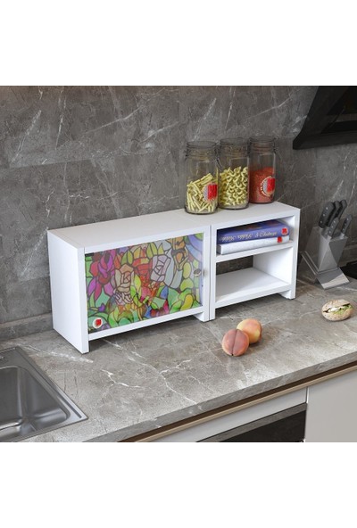 Bayz Tezgah Üstü Ekmeklik Çok Amaçlı Kiler Dolabı Raf Baharatlık Bayz Tezgah Üstü Ekmeklik Çok Amaçlı Kiler Dolabı Raf Baharatlık