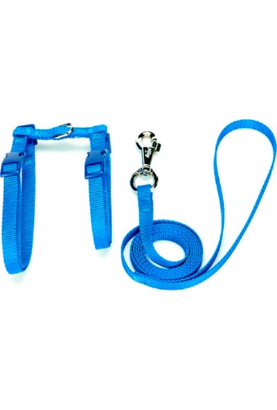 Doggie Kedi Göğüs Tasması 22/36 cm Mavi