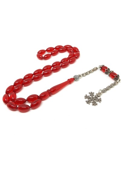 Neyhane Tesbih & Gümüş Ateş Kehribar Gümüş Püsküllü