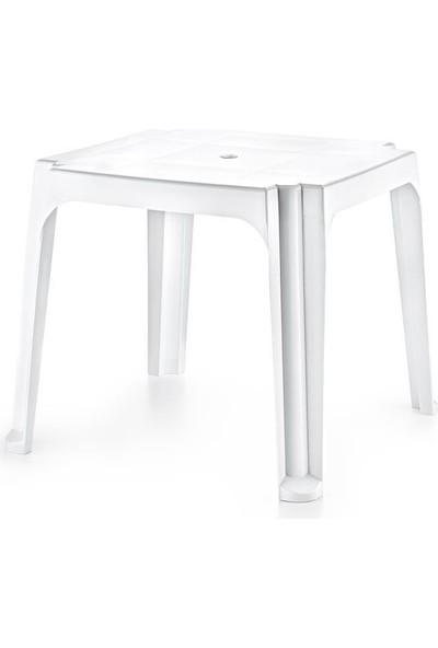 Omnipazar SY-2588 Beyaz Kare Plastik Sehpa Bahçe Sehpası Omnipazar SY-2588 Beyaz Kare Plastik Sehpa Bahçe Sehpası