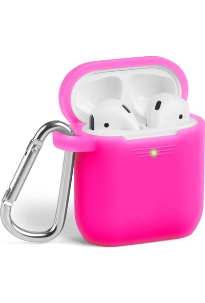 Airpods Silikon Kılıf Yumuşak 360 1 ve 2 Nesil Fuşya Airpods Silikon Kılıf Yumuşak 360 1 ve 2 Nesil Fuşya