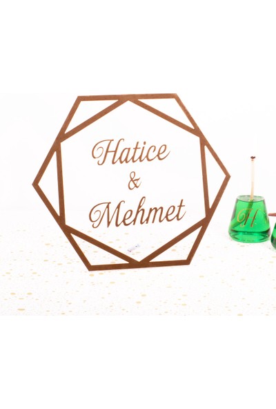 Hediyesec Kişiye Özel Söz Nişan Masa Üzeri Isimlik
