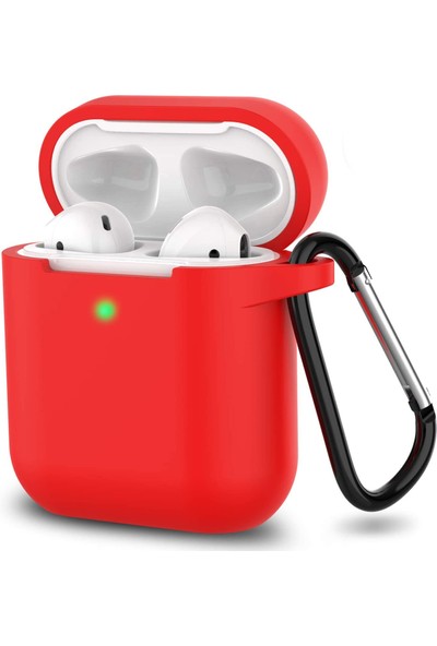 Airpods Silikon Kılıf Yumuşak 360 1 ve 2 Nesil Kırmızı Airpods Silikon Kılıf Yumuşak 360 1 ve 2 Nesil Kırmızı