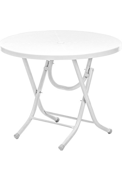 Omnipazar SY-2552 Beyaz Yuvarlak Katlanır Masa 90X72 cm 32445 Omnipazar SY-2552 Beyaz Yuvarlak Katlanır Masa 90X72 cm 32445