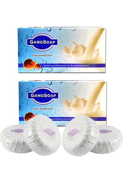 Gano Soap Keçi Sütlü Çiftli Sabun 2 Kutu 4 x 100 gr Gano Soap Keçi Sütlü Çiftli Sabun 2 Kutu 4 x 100 gr