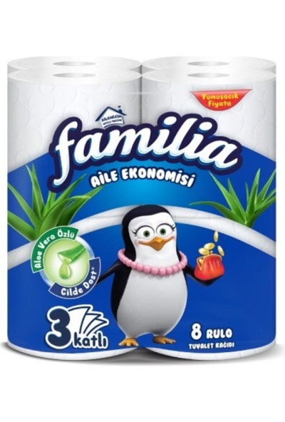 Familia Tuvalet Kağıdı 3 Katlı 8'li Familia Tuvalet Kağıdı 3 Katlı 8'li
