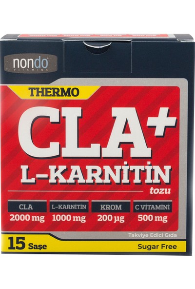 Nondo Thermo Cla+L-Carnitine 15 Saşe Nondo Thermo Cla+L-Carnitine 15 Saşe