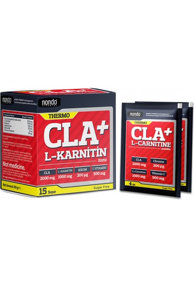 Nondo Thermo Cla+L-Carnitine 2 Kutu 30 Saşe Nondo Thermo Cla+L-Carnitine 2 Kutu 30 Saşe