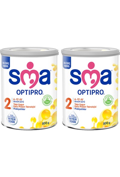 Sma 2 Optipro Probiyotik Devam Sütü 800 gr x 2 Adet Sma 2 Optipro Probiyotik Devam Sütü 800 gr x 2 Adet
