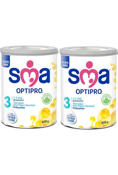 Sma 3 Optipro Probiyotik Devam Sütü 800 gr x 2 Adet Sma 3 Optipro Probiyotik Devam Sütü 800 gr x 2 Adet