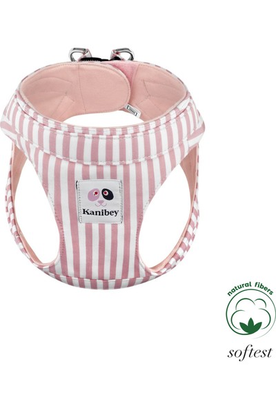 Kanibey Pamuk Natürel Göğüs Tasması Rose Striped Uni
