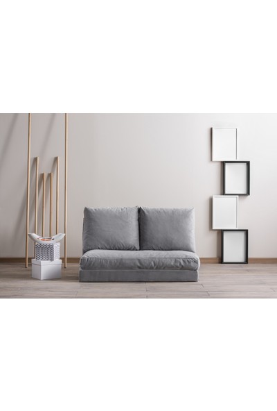 Pafu Taida Ikili Sırtı 5 Kademeli Katlanır Yataklı Uzanma Koltuğu - Gri
