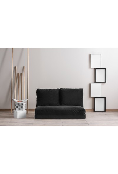 Pafu Taida Ikili Sırtı 5 Kademeli Katlanır Yataklı Uzanma Koltuğu - Siyah