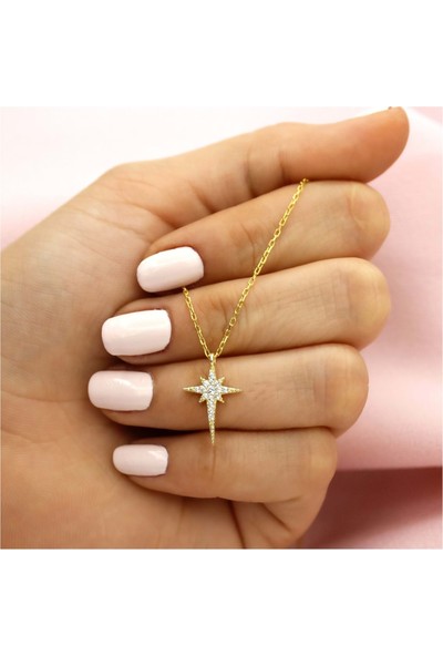 Else Silver Gümüş Tiny Şimal Yıldızı Kolye