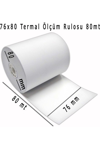 76 x 80 M Termal Adisyon Rulosu 10\'lu Paket 76 x 80 M Termal Adisyon Rulosu 10\'lu Paket