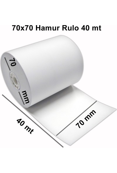 70 x 40 M Termal Rulo 10\'lu Paket 70 x 40 M Termal Rulo 10\'lu Paket