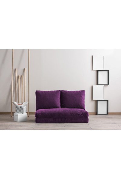 Pafu Taida Ikili Sırtı 5 Kademeli Katlanır Yataklı Uzanma Koltuğu Mor