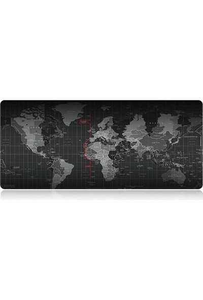 Gamingpadci 90 x 40 cm Dünya Dikişli Oyuncu Mouse Pad