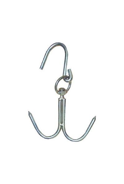 Muhtelif 10 mm Kasap Et Kancası Çengeli 2'li Dönerli Muhtelif 10 mm Kasap Et Kancası Çengeli 2'li Dönerli