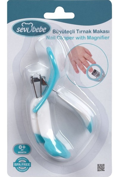 Sevi Bebe Büyüteçli Tırnak Makası Mavi Sevi Bebe Büyüteçli Tırnak Makası Mavi