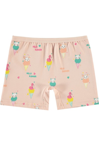 Öts Kız Çocuk Boxer 2-12 Yaş Somon