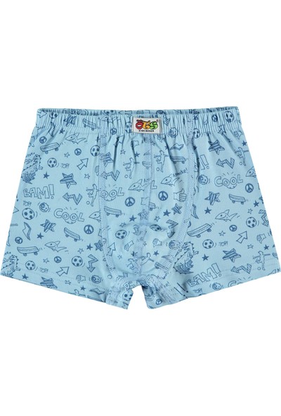 Öts Erkek Çocuk Boxer 2-12 Yaş Mavi