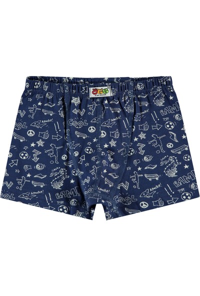 Öts Erkek Çocuk Boxer 2-12 Yaş Lacivert