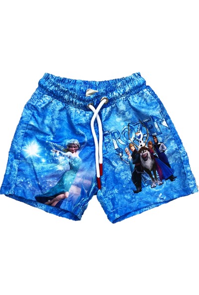 Frozen Elsa Fileli Deniz Şortu Frozen Elsa Fileli Deniz Şortu