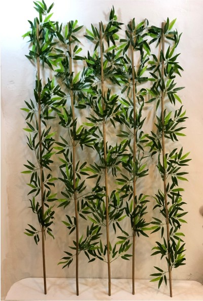 Gardenonya Yapay Yapraklı Dekoratif Bambu Çubuğu 120 cm 5 Adet Yapay Bambu Ağacı Gardenonya Yapay Yapraklı Dekoratif Bambu Çubuğu 120 cm 5 Adet Yapay Bambu Ağacı