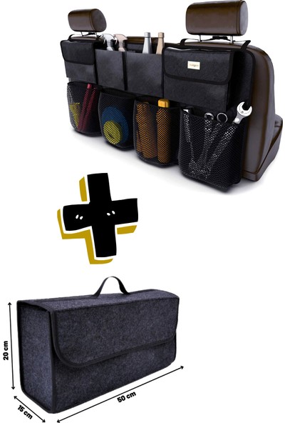 Ankaflex Elegance Araç Içi Oto Koltuk Arkası Eşya Çantası + Bagaj Düzenleyici Oto Organizer Çanta Ankaflex Elegance Araç Içi Oto Koltuk Arkası Eşya Çantası + Bagaj Düzenleyici Oto Organizer Çanta