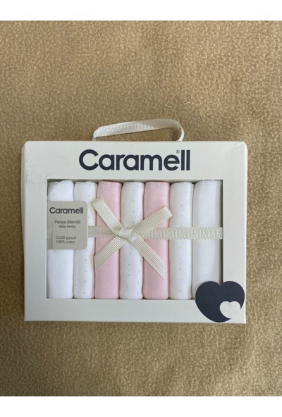 Caramell Kız Bebek 7'li Ağız Mendili