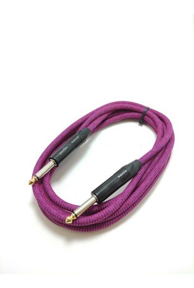 Estello 3 mt 6.3 mm Mono Çivi Jak Örgü Kaplı Kablo