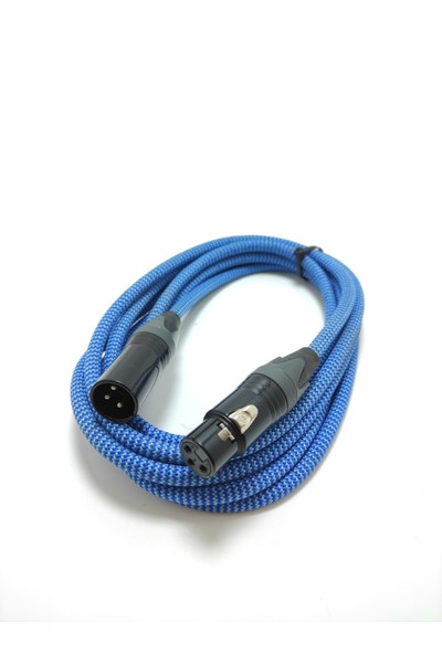 Estello 3 mt Xlr-Xlr Dişi Erkek Örgü Kaplı Mikrofon Kablosu Estello 3 mt Xlr-Xlr Dişi Erkek Örgü Kaplı Mikrofon Kablosu