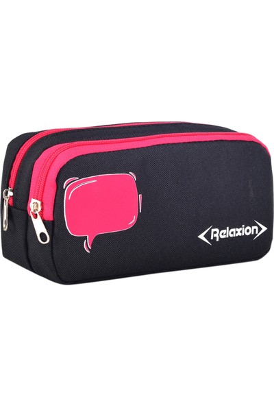 Relaxion Çift Bölmeli Pembe Sohbet Baloncuklu Kalemlik 116 Relaxion Çift Bölmeli Pembe Sohbet Baloncuklu Kalemlik 116