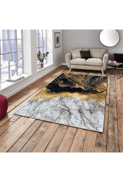 Meka Home Halı Örtüsü Altın Mermer Meka Home Halı Örtüsü Altın Mermer