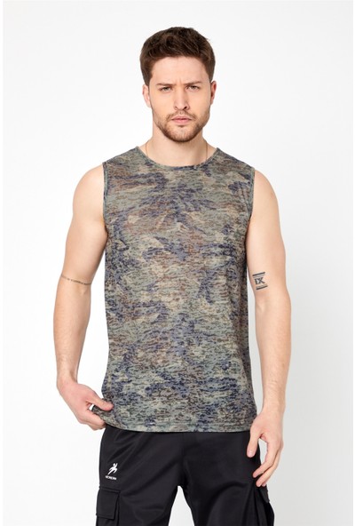 Steps Kamuflaj Desenli Erkek Atlet