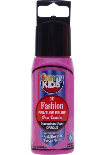 Funny Kids 3D Boncuk Boya 60 cc Opak Fuşya Funny Kids 3D Boncuk Boya 60 cc Opak Fuşya