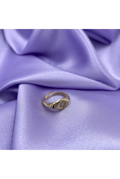 Amon Jewelry 925 Ayar Gümüş Ayarlanabilir Beatrice Yüzük