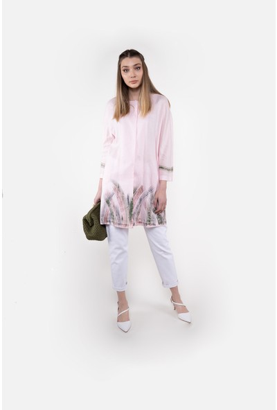 Sembol Giyim Rahat Kesim Kadın Pardesü 5258