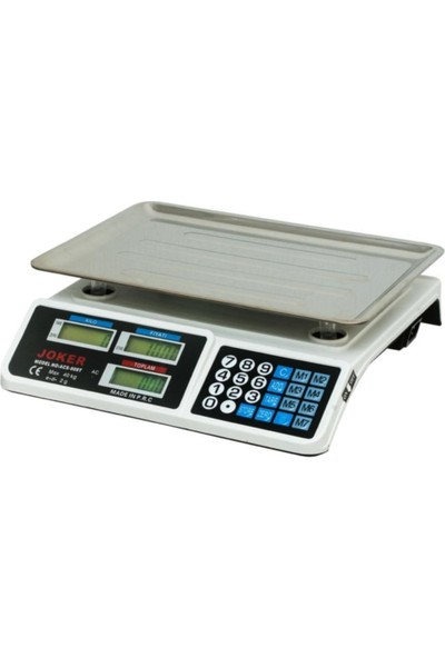 Joker Dijital Terazi 40 kg LCD Ekran Sudan Etkilenmez Dijital Terazi Joker ACS-809T Joker Dijital Terazi 40 kg LCD Ekran Sudan Etkilenmez Dijital Terazi Joker ACS-809T
