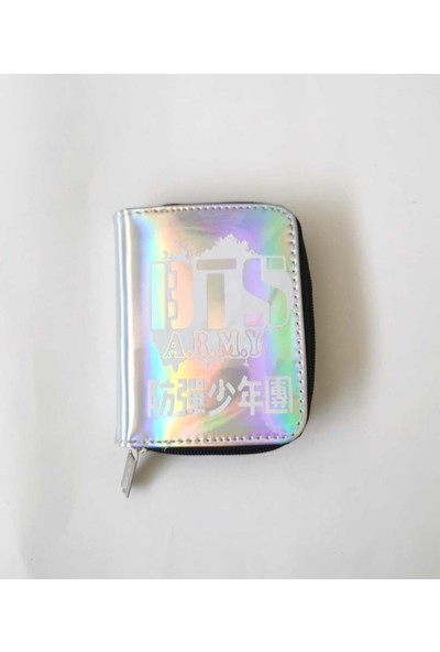 Gans Bts Army Baskılı Hologram Cüzdan Gans Bts Army Baskılı Hologram Cüzdan