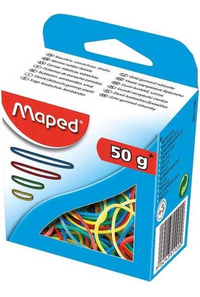 Maped Renkli Ambalaj Lastiği 50 gr Maped Renkli Ambalaj Lastiği 50 gr