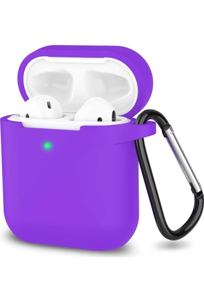 Bilişim Aksesuar Airpods Silikon Kılıf Yumuşak 360 1 ve 2 Nesil Mor Bilişim Aksesuar Airpods Silikon Kılıf Yumuşak 360 1 ve 2 Nesil Mor
