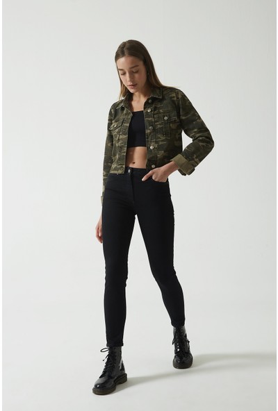 Cross Jeans Judy Siyah Yüksek Bel Skinny Fit Jean Pantolon C 4521-026 Cross Jeans Judy Siyah Yüksek Bel Skinny Fit Jean Pantolon C 4521-026