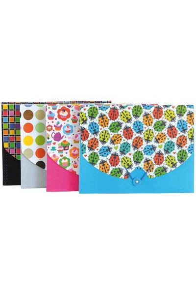 Globox Baskılı 13 Bölmeli Dosya